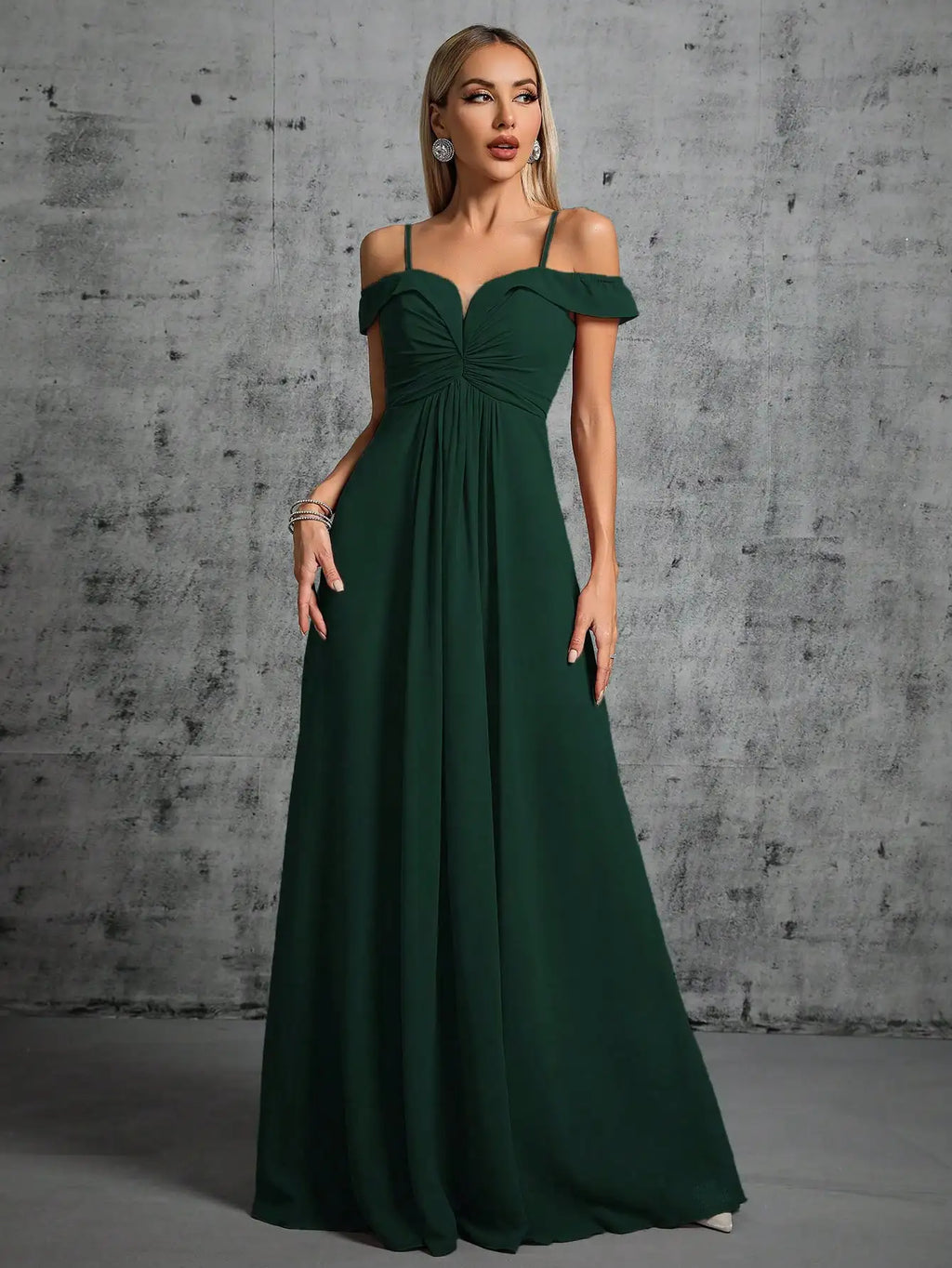 Robe Demoiselle D Honneur Vert Sapin